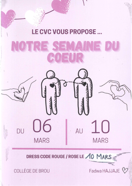 Semaine du cœur du 06 au 10 mars - BROU INFO - Collège de Brou