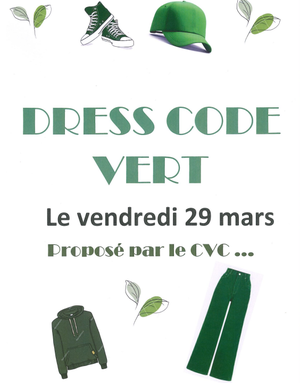 DRESS CODE VERT / 29 MARS - BROU INFO - Collège de Brou